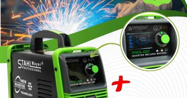 Инверторен електрожен 400А STAHLMAYER с LCD дисплей + соларни очила